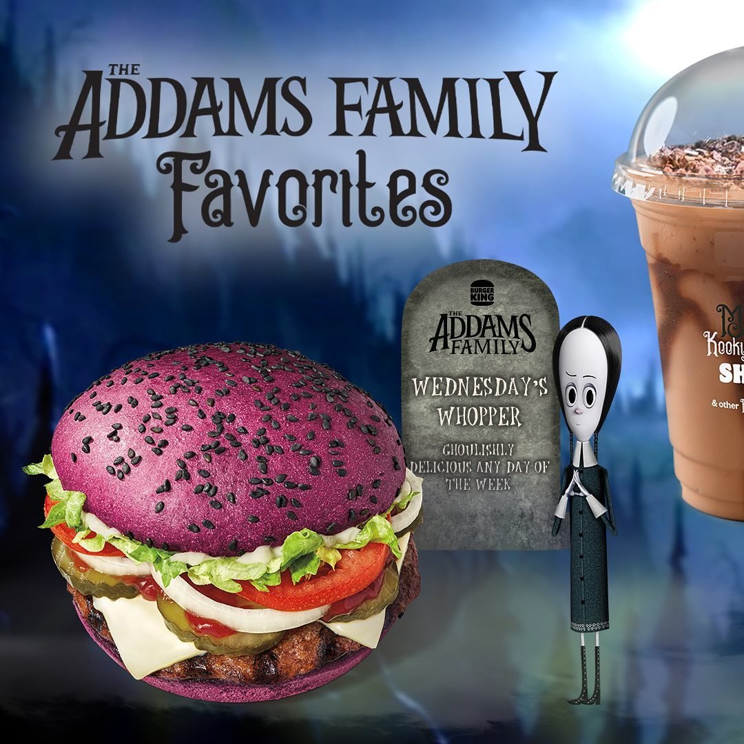 Burger King is Giving Out Free Purple Whoppers as Part of ‘Addams ...